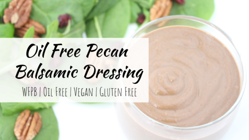 Oil Free Vegan Pecan Vinaigrette Dressing - Simply Plant Based Kitchen