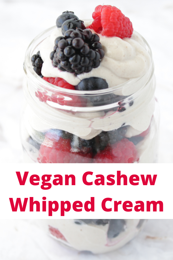 Vegan Cashew Whipped Cream (WFPB) - Simply Plant Based Kitchen
