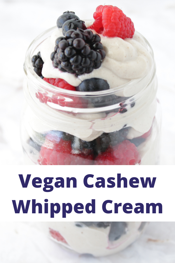 Vegan Cashew Whipped Cream (WFPB) - Simply Plant Based Kitchen