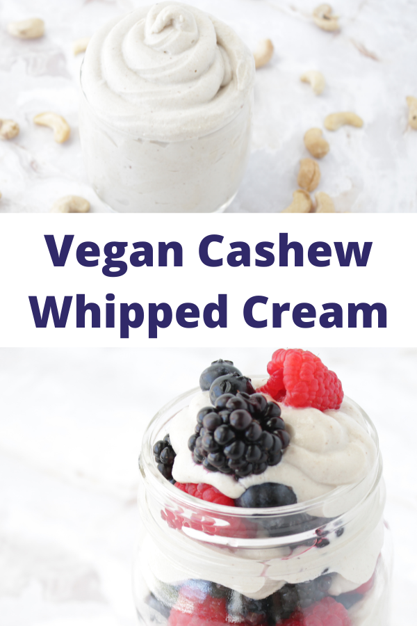 Vegan Cashew Whipped Cream (WFPB) - Simply Plant Based Kitchen