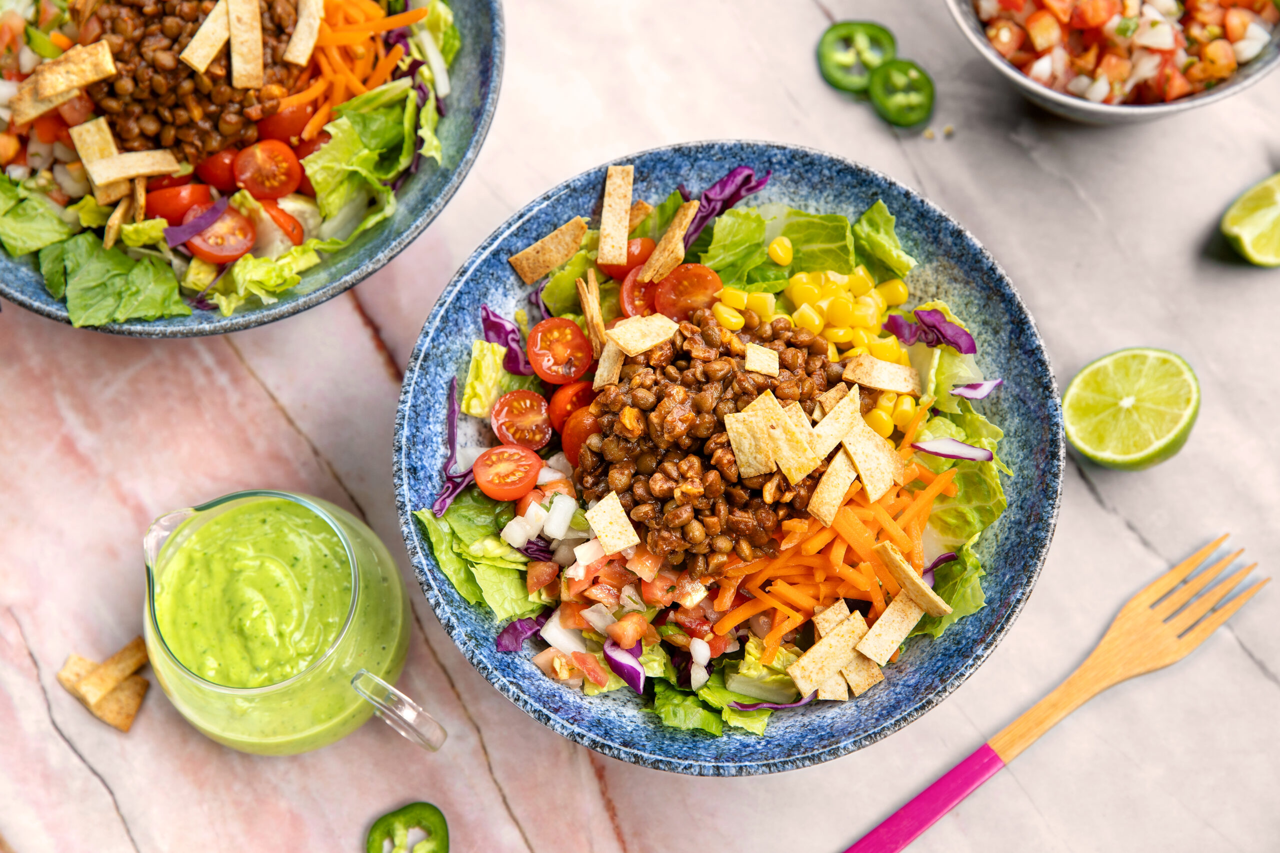 Plant-Based Fiesta Taco Salad Recipe - Simply Plant Based Kitchen
