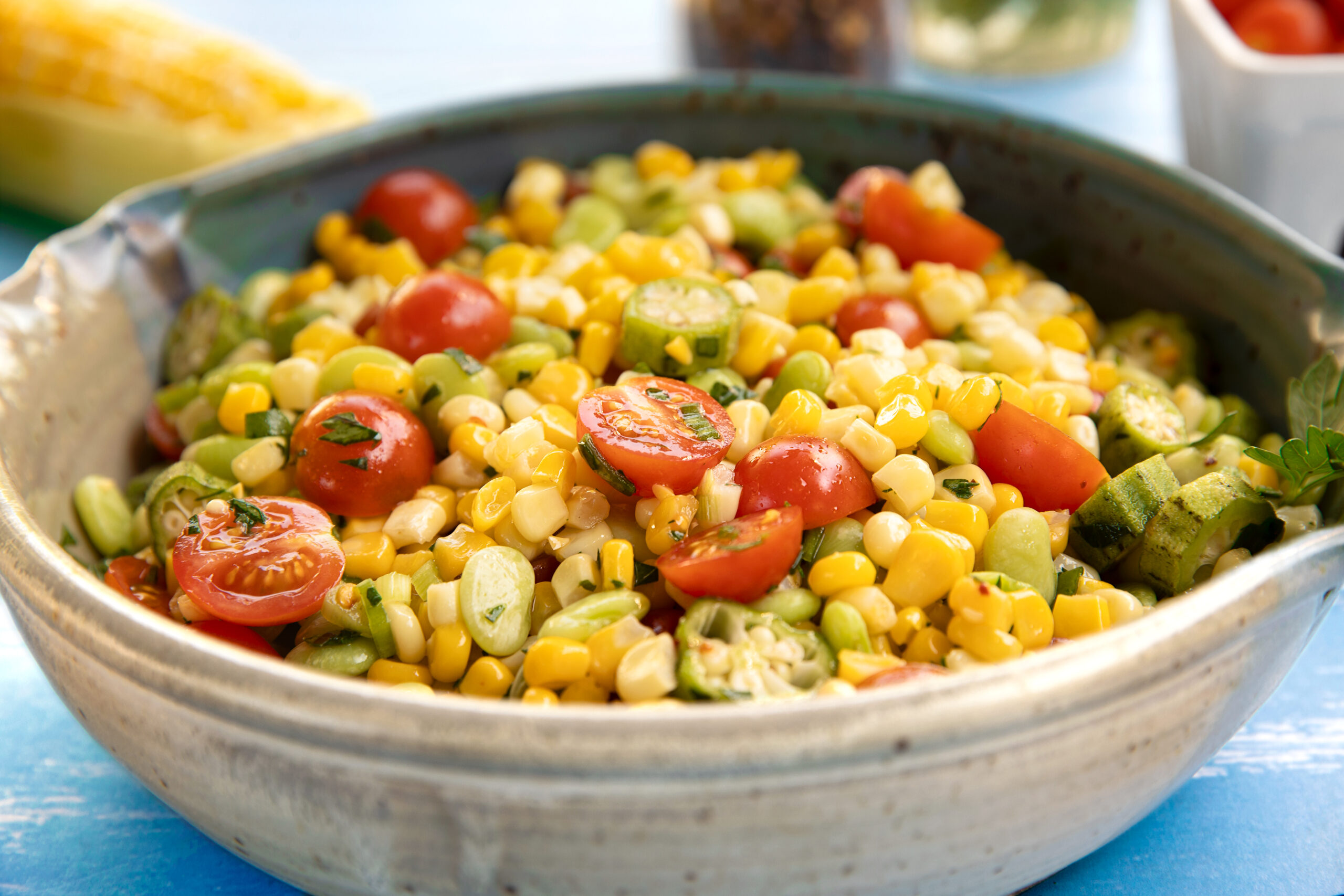 Simple Summer Succotash - Simply Plant Based Kitchen
