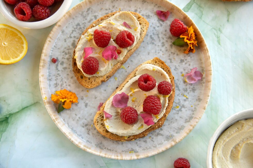 Vegan Whipped Ricotta Toast - Simply Plant Based Kitchen