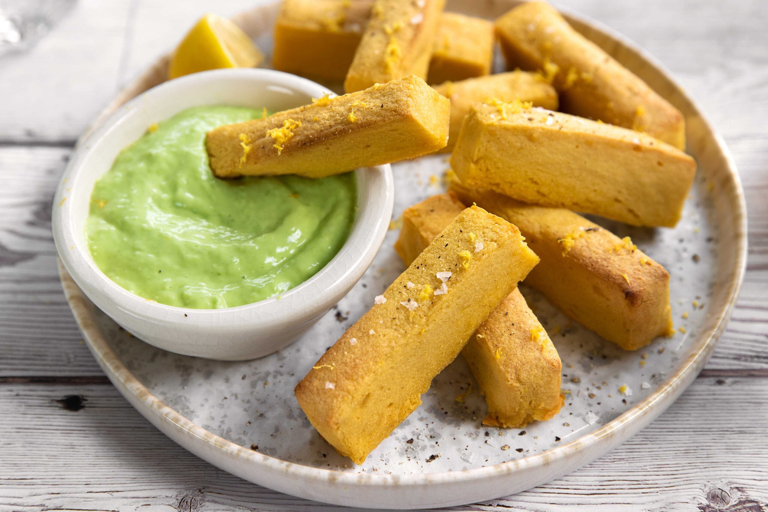 Crispy Chickpea Panisse (AKA Chickpea Fries) - Simply Plant Based Kitchen