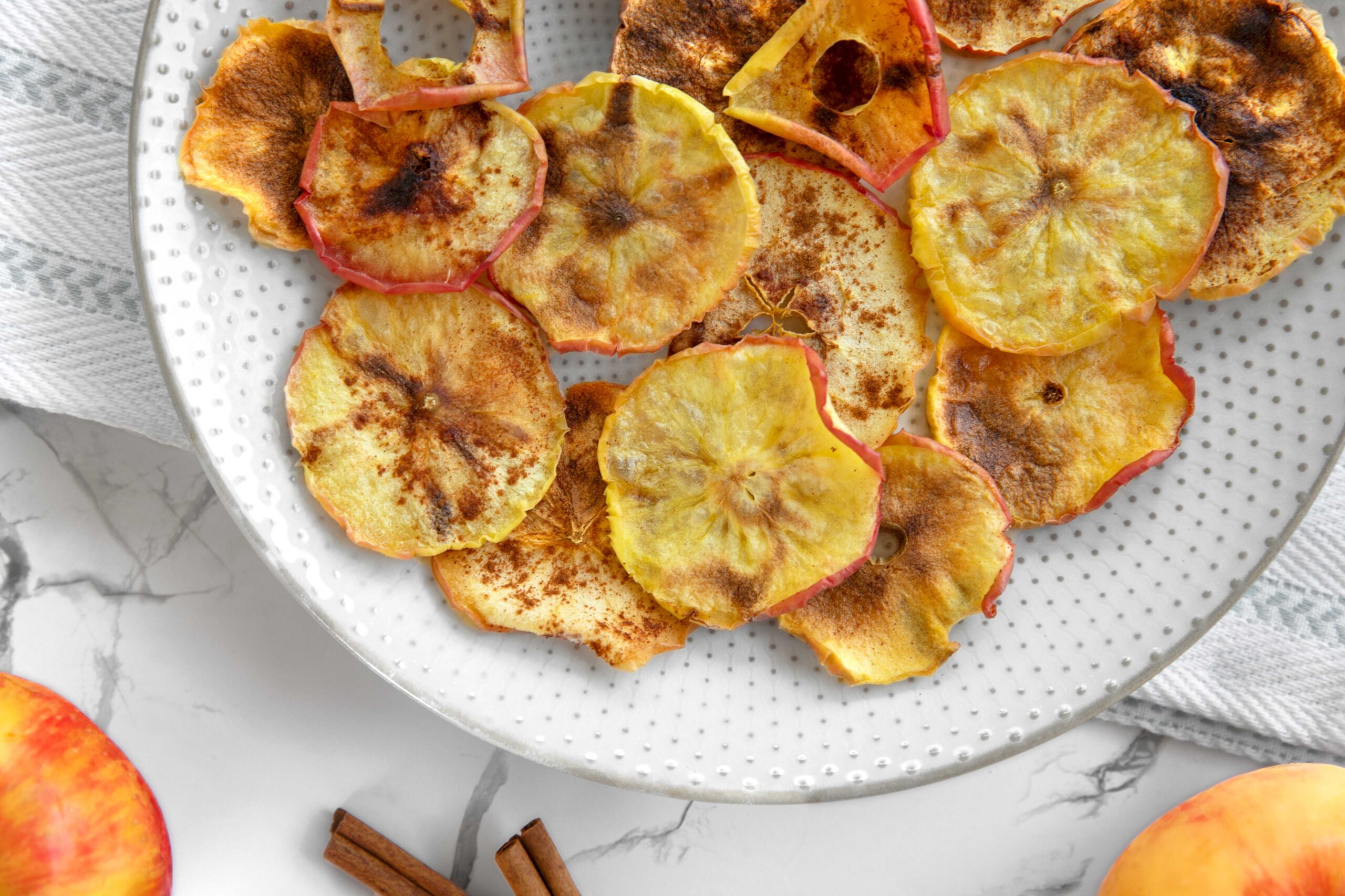 Quick Cinnamon Apple Chips - Simply Plant Based Kitchen
