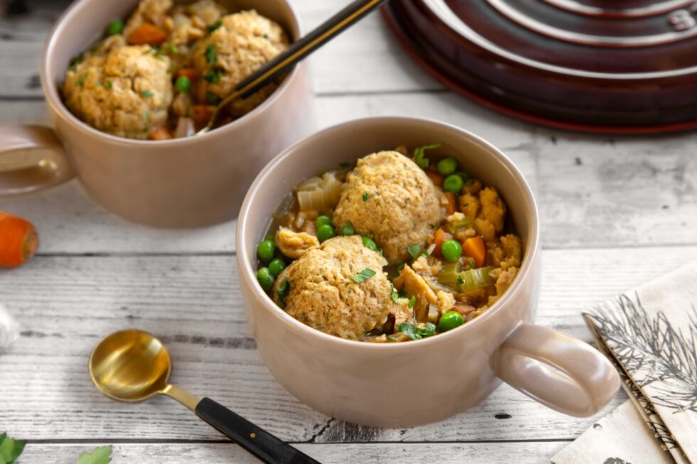 Vegan Southern "Chicken" & Dumplings (with soy curls) - Simply Plant ...